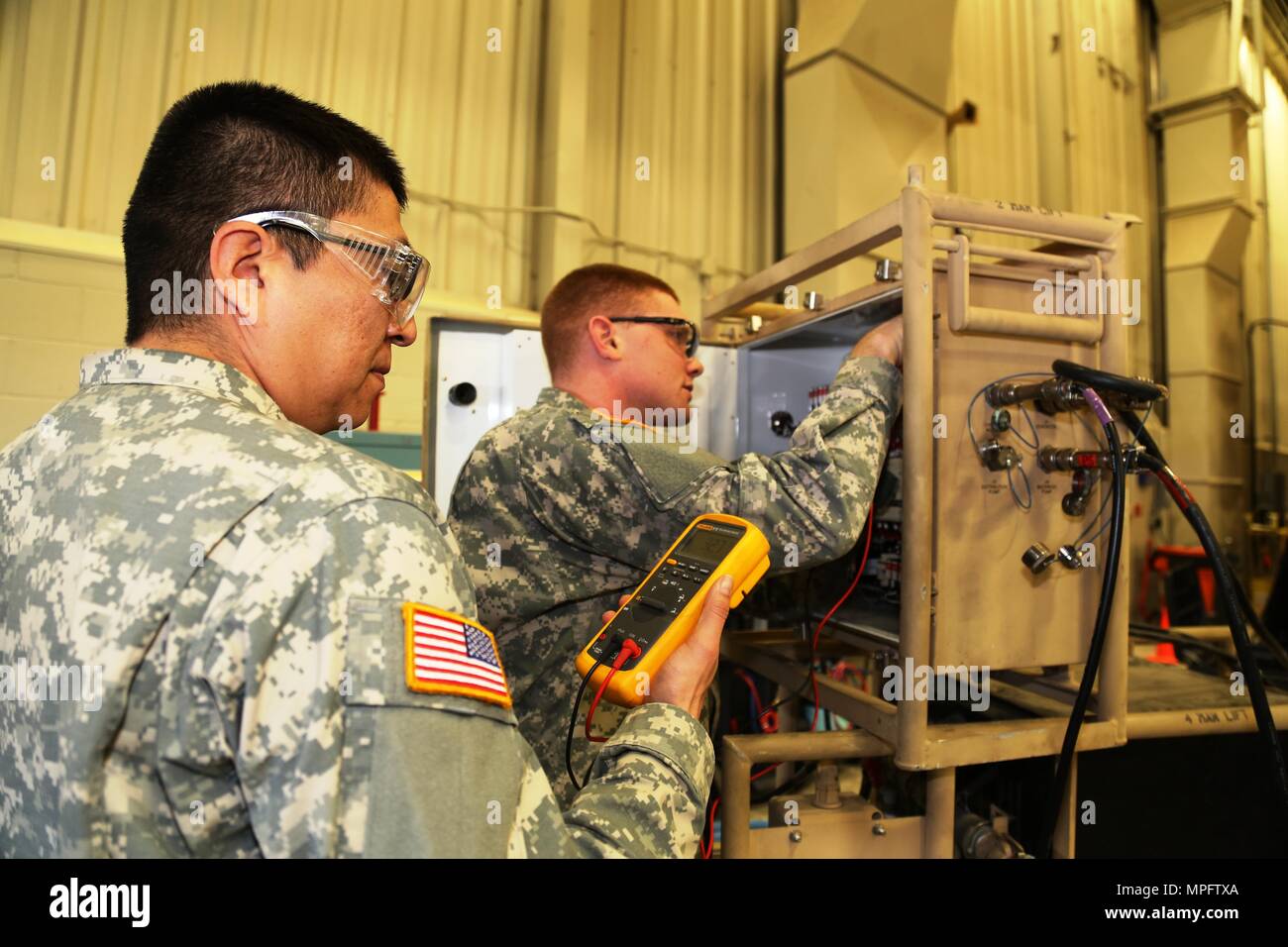 Spc. Nathaniel Begay with the 877th Quartermaster Company at Kirtland ...