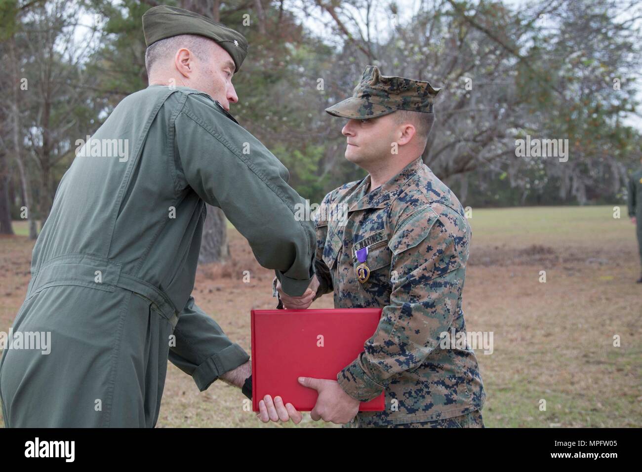 U.S. Marine Corps Lt. Col. Douglas A. Seich, commanding officer ...