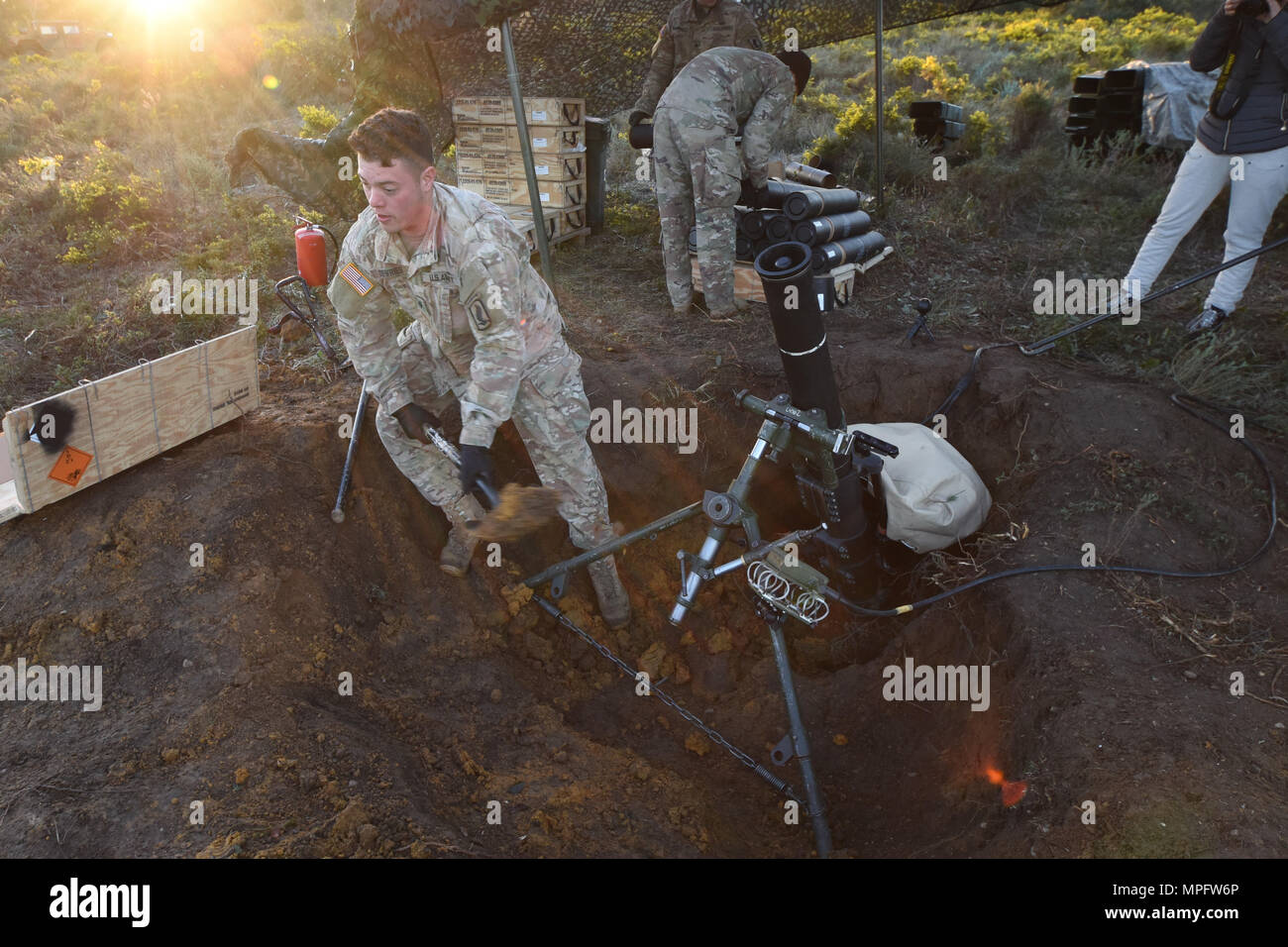 Spc. Kevin DeVries, a mortar gunner with A Troop, 1st Squadron, 91st ...