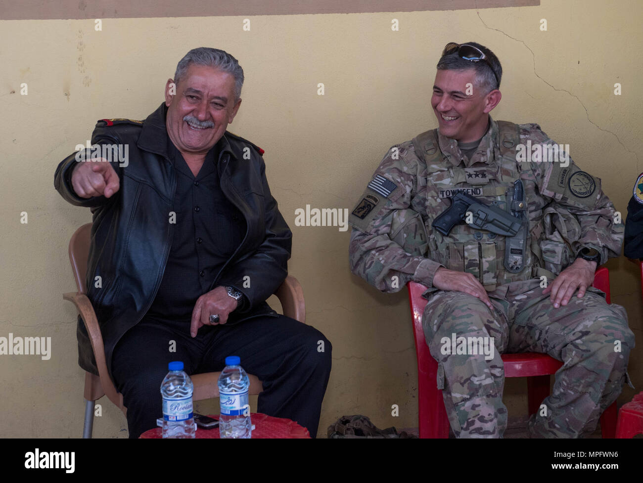 Lt. Gen. Stephen J. Townsend, right, commanding general, Combined Joint ...