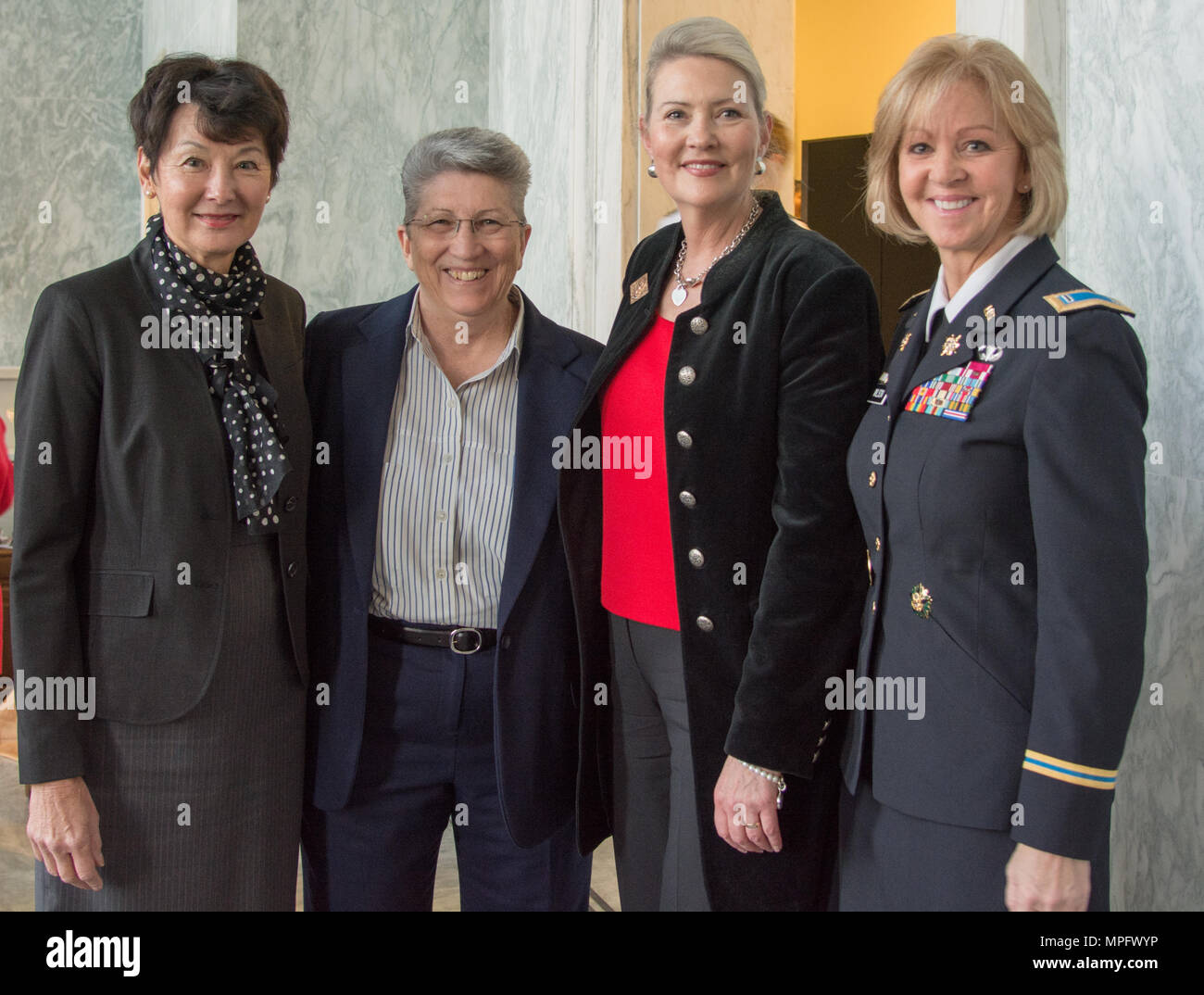 (Left to right) The Honorable Coral Wong Pietsch, retired Command Sgt ...