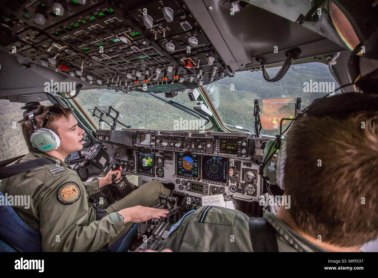Royal Australian Air Force Flying Officer Doug Izatt and Flight ...