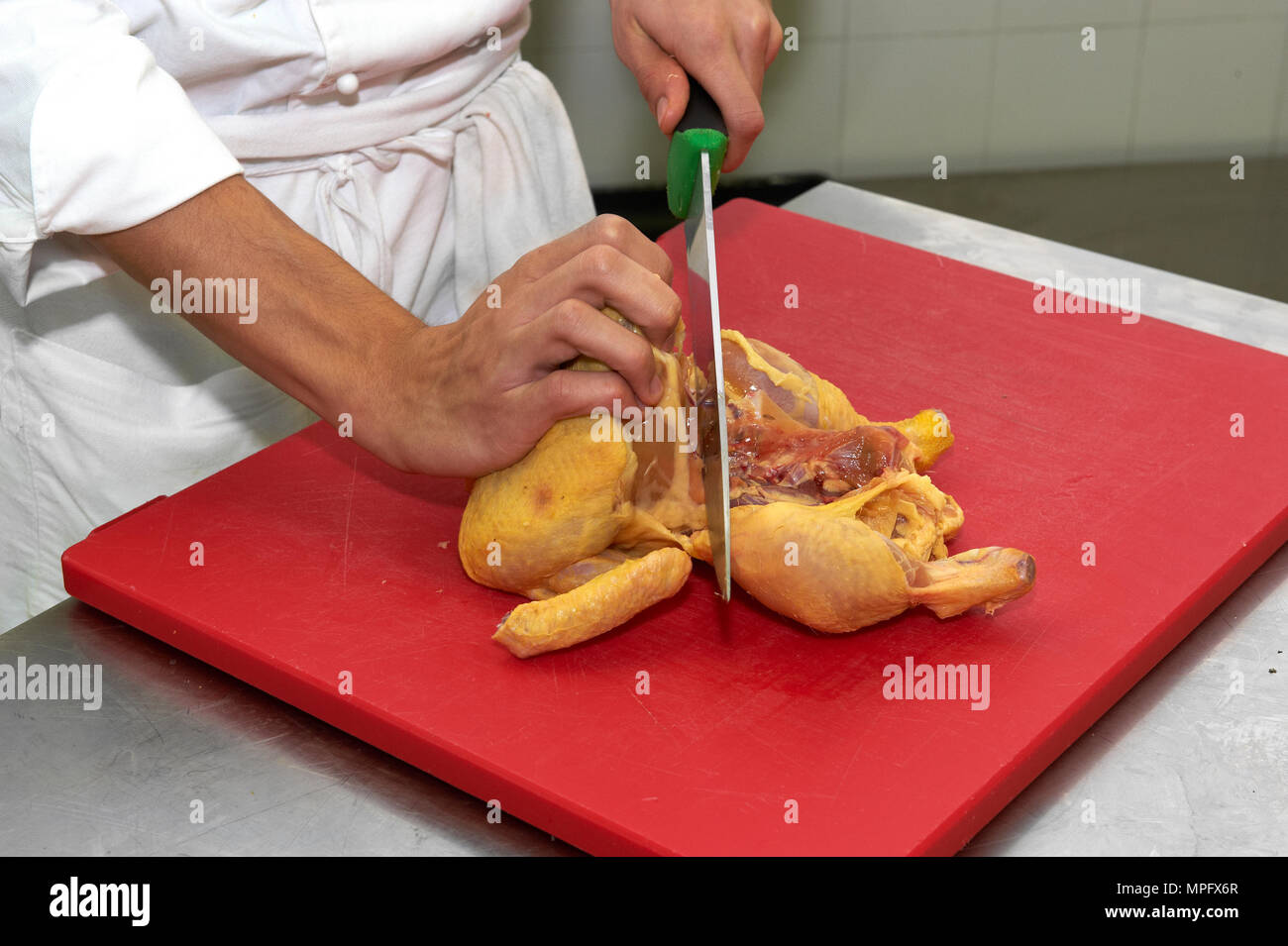 the cutting of the fowl Stock Photo - Alamy