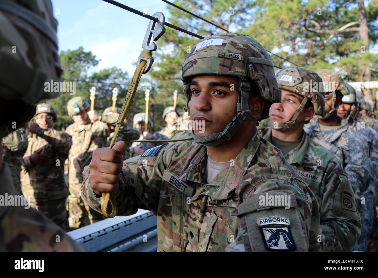 U.S. Army Spc. Johnny Bennett, a wheeled vehicle mechanic assigned to ...