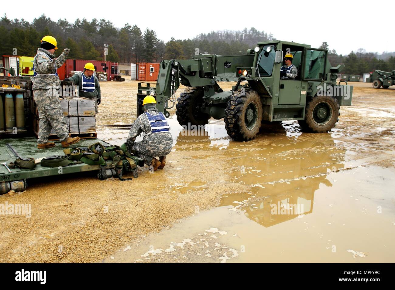 Students with the 13th Battalion, 100th Regiment’s 89B10 Ammunition ...