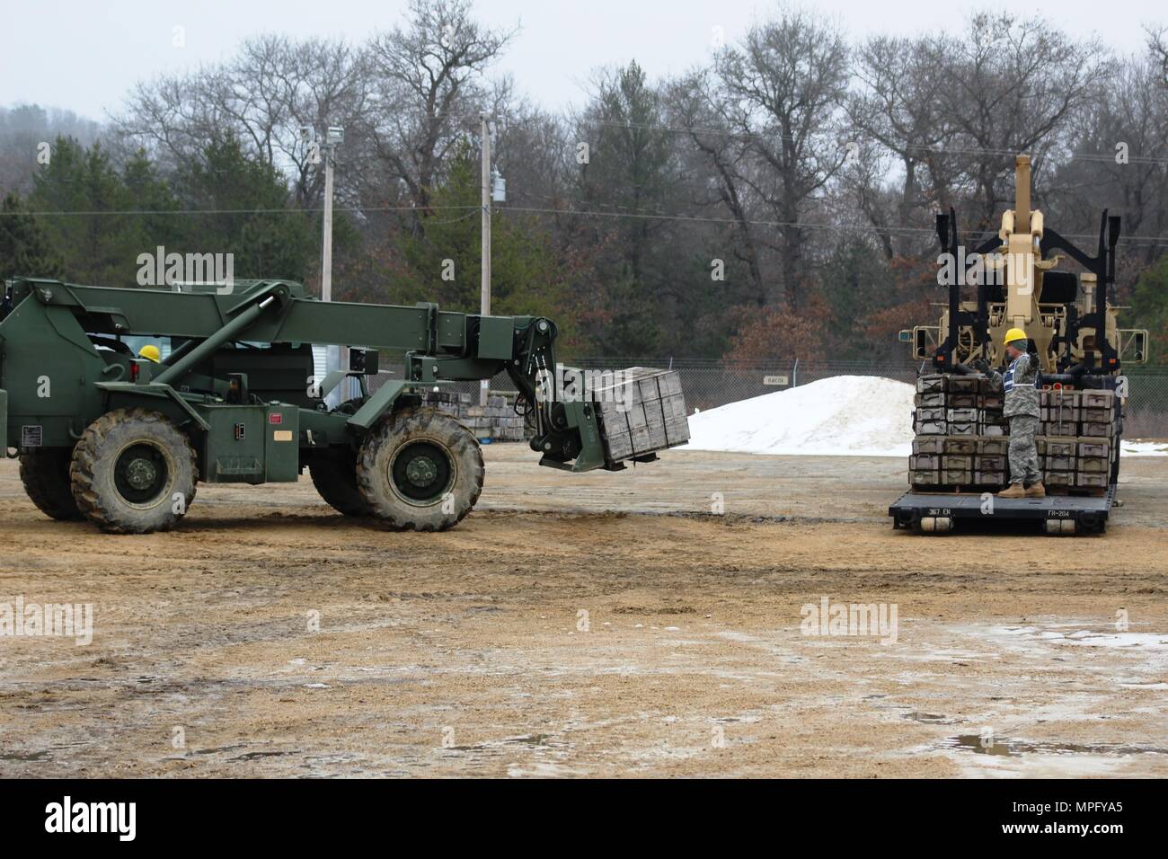 Students with the 13th Battalion, 100th Regiment’s 89B10 Ammunition ...