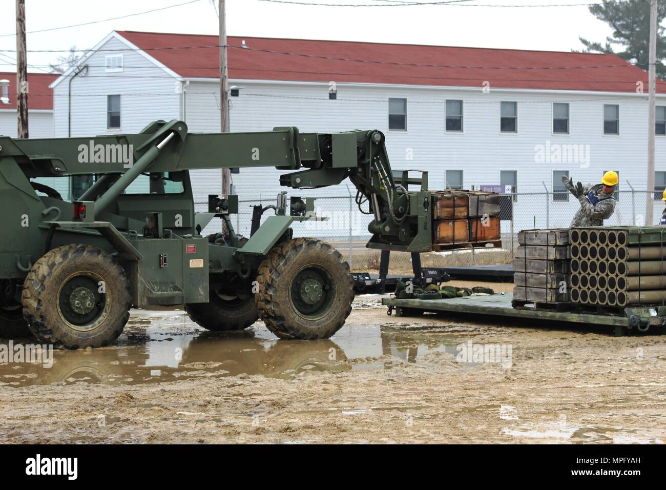 Students with the 13th Battalion, 100th Regiment’s 89B10 Ammunition ...