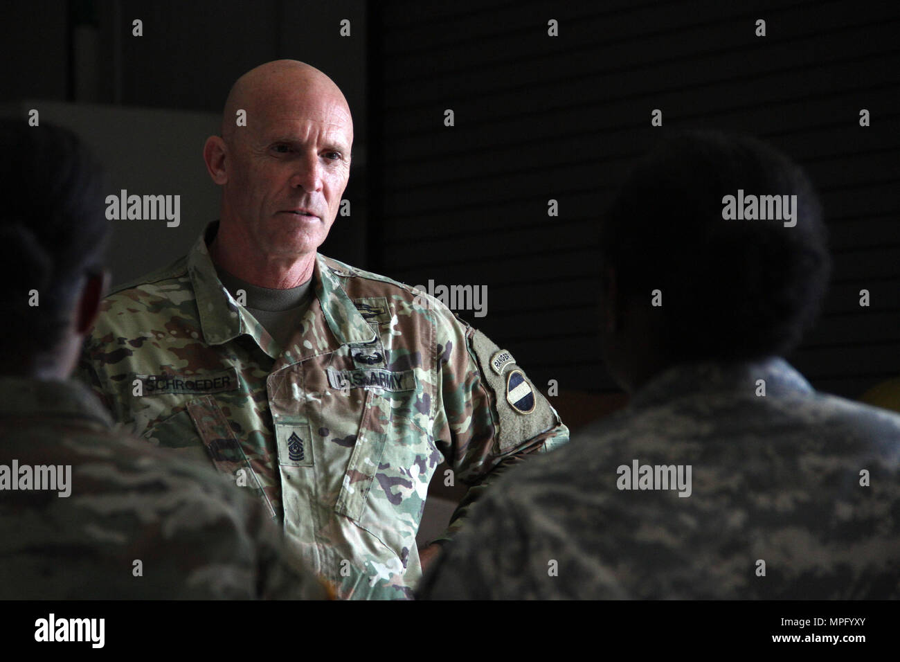 Command Sgt. Maj. Scott C. Schroeder, command sergeant major of U.S ...