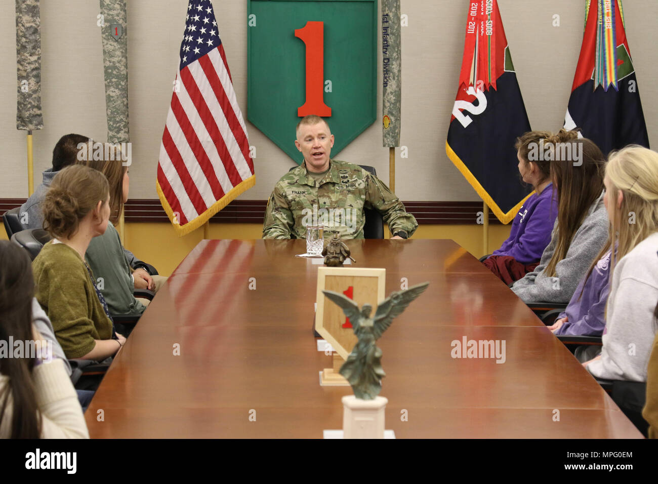 Brig. Gen. Patrick D. Frank, 1st Inf. Div. and Fort Riley acting senior ...