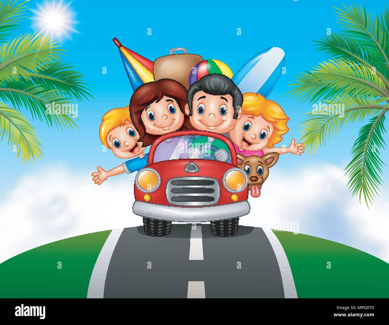 Excursion transportation Stock Vector Images - Alamy