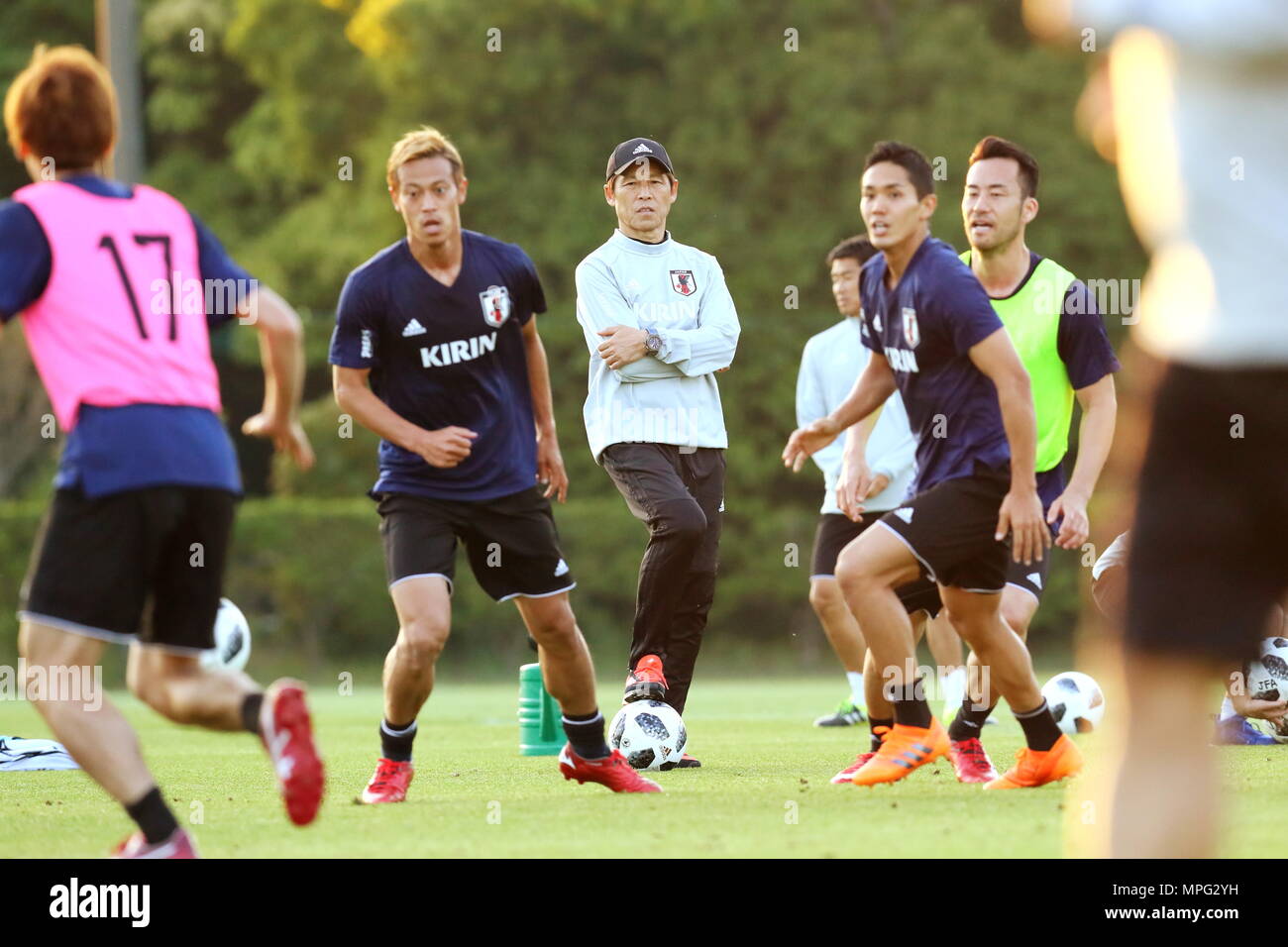 Frontier soccer field, Chiba, Japan. 22nd May, 2018. Akira Nishino (JPN ...