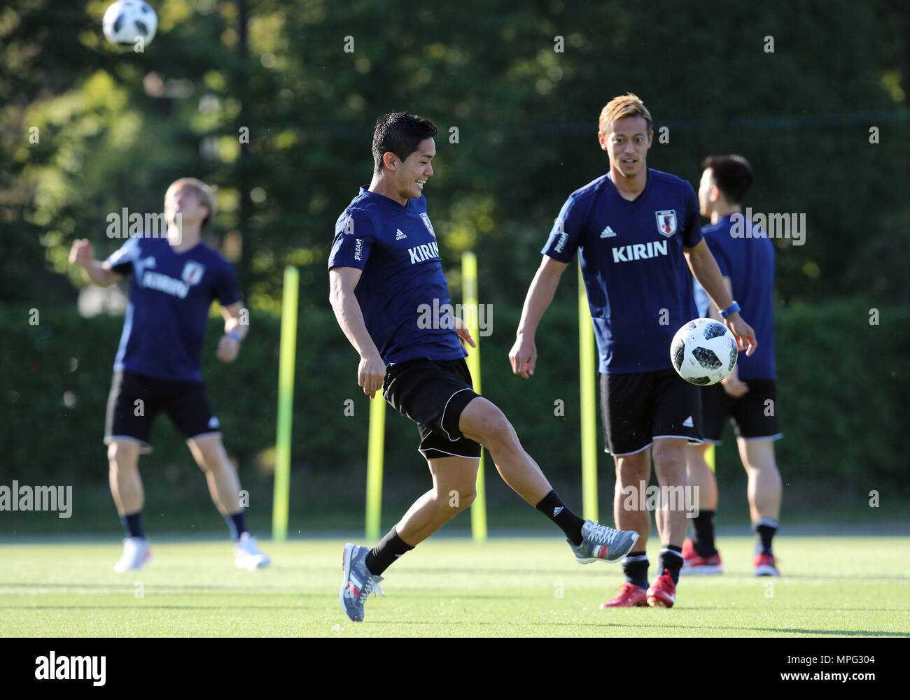 Frontier soccer field, Chiba, Japan. 22nd May, 2018. Ä/Yoshinori Muto ...