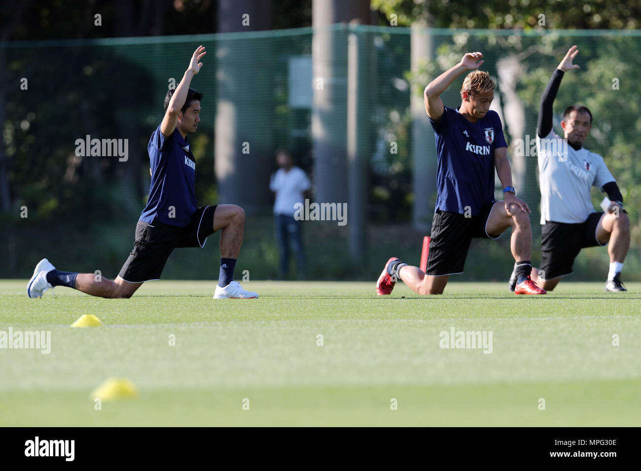 Frontier soccer field, Chiba, Japan. 22nd May, 2018. Shinji Kagawa ...