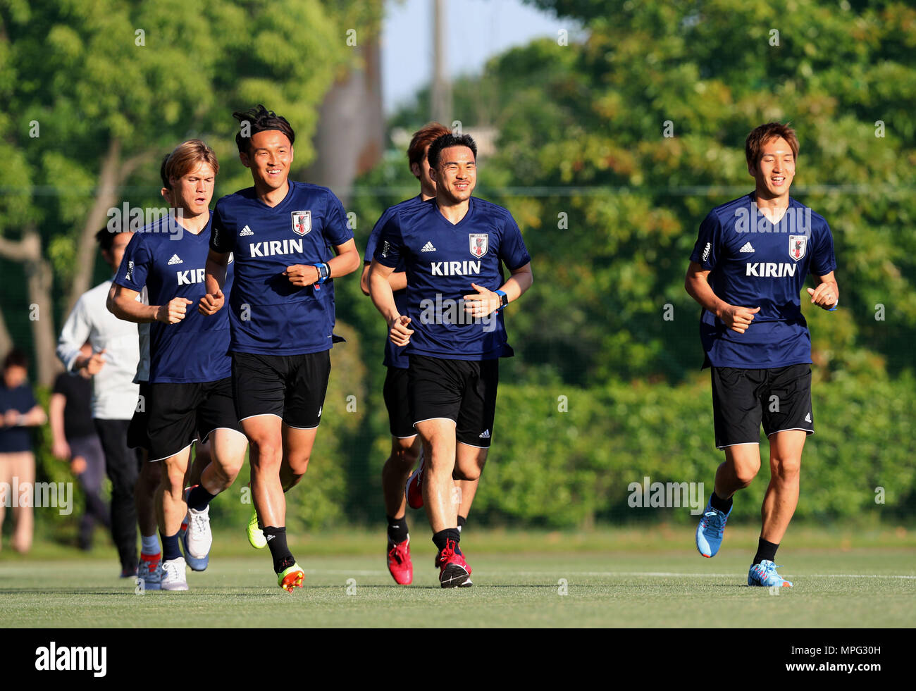 Frontier soccer field, Chiba, Japan. 22nd May, 2018. Takashi Usami ...