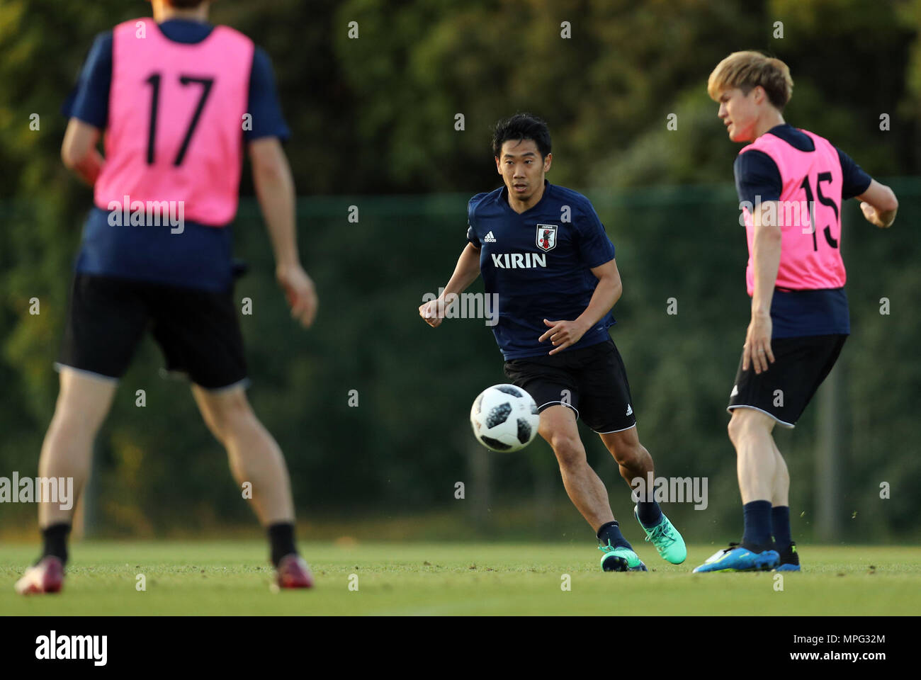 Frontier soccer field, Chiba, Japan. 22nd May, 2018. Shinji Kagawa (JPN ...