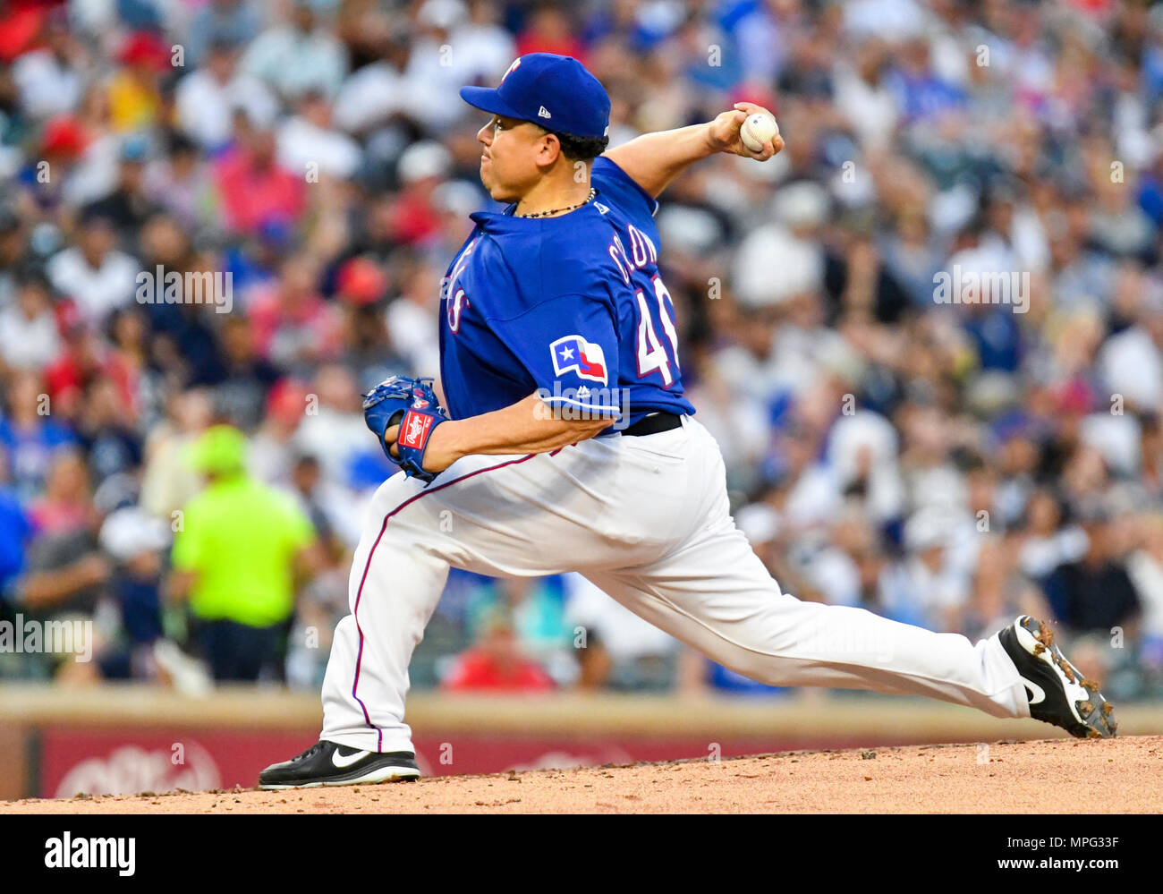 May 21, 2018: Texas Rangers starting pitcher Bartolo Colon #40 during ...