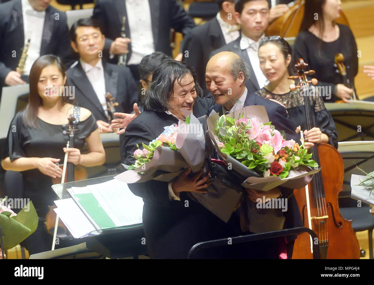 Beijing, China. 22nd May, 2018. Renowned Chinese composer Guan Xia ...