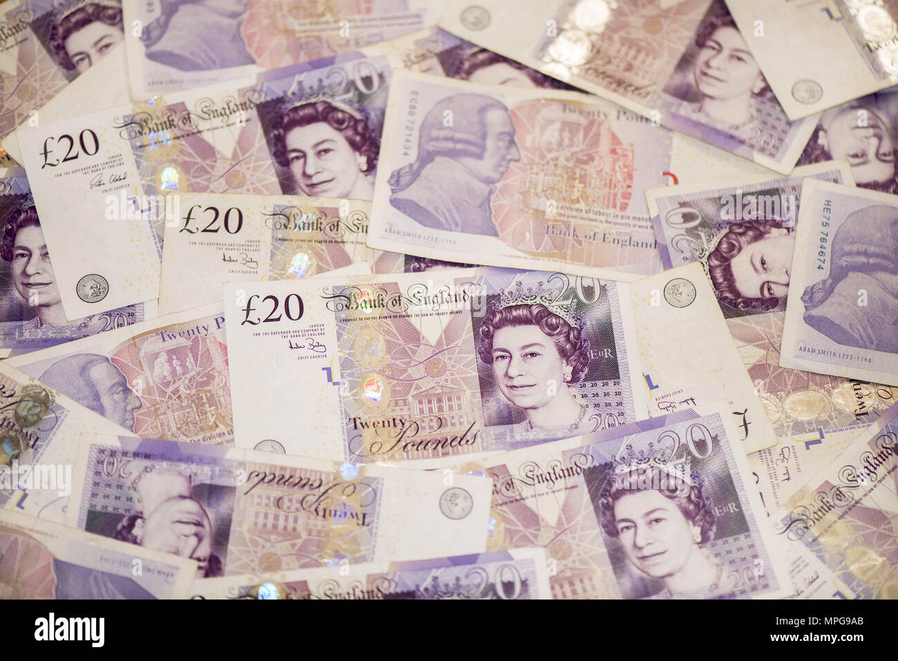 Old twenty pound note british hi-res stock photography and images - Alamy