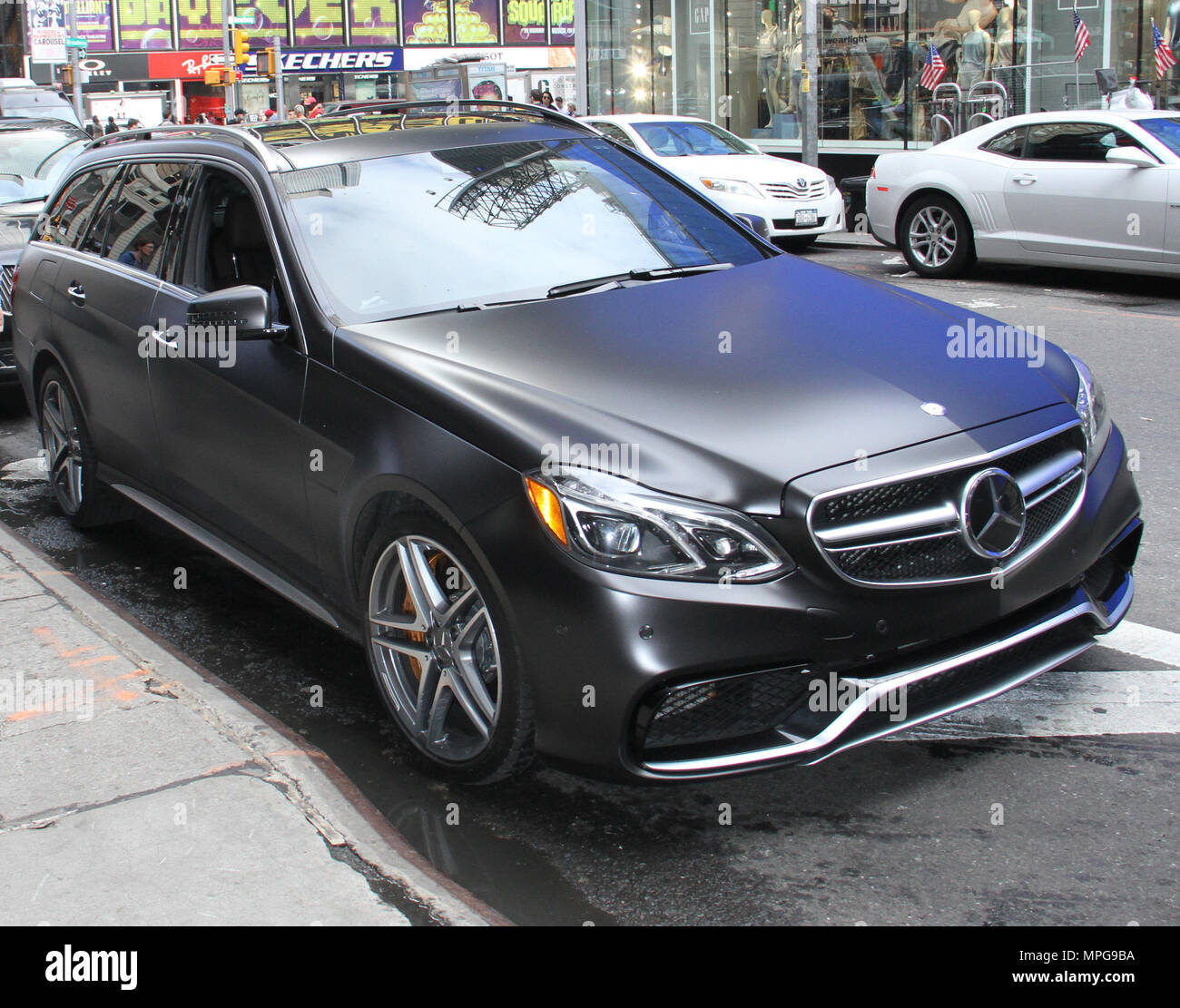 NEW YORK, NY May 23: Michael Strahan's car seen parked at ABC studios ...