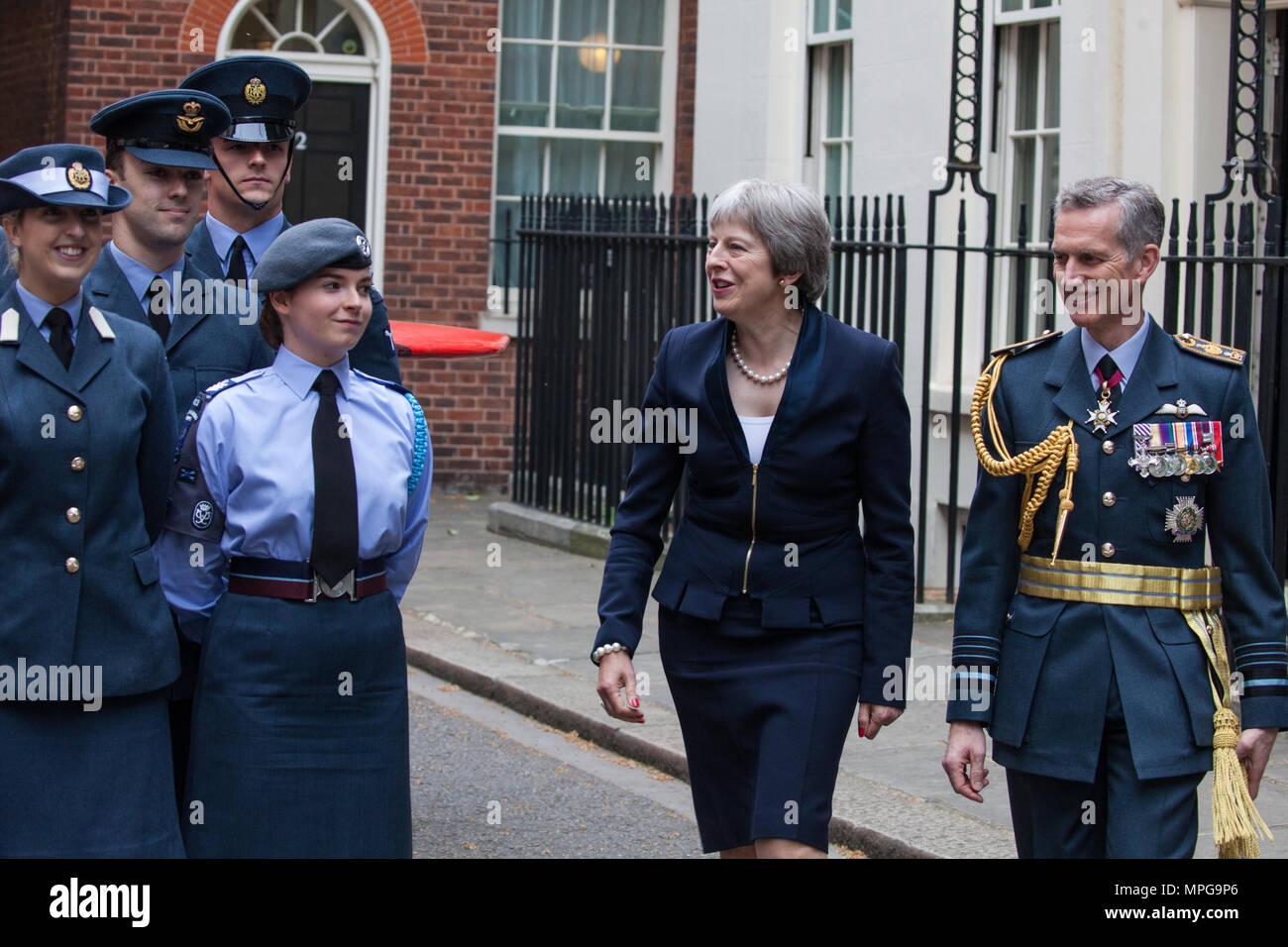 London, UK. 23rd May, 2018. Prime Minister Theresa May arrives ...