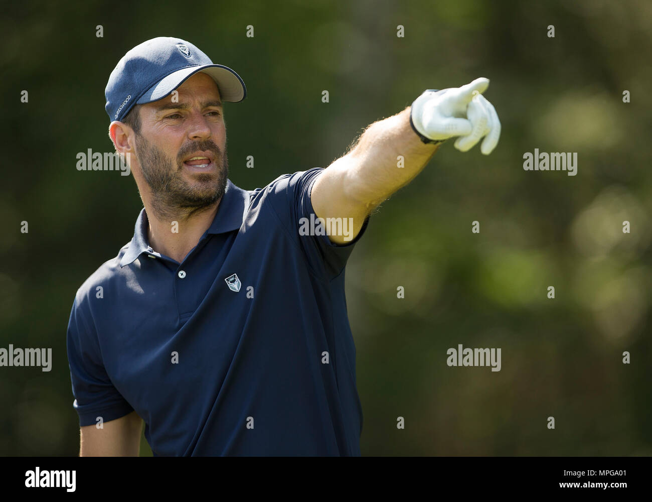 Wentworth, UK. 23th May 2018. Jamie Redknapp during the Pro Am ahead of ...