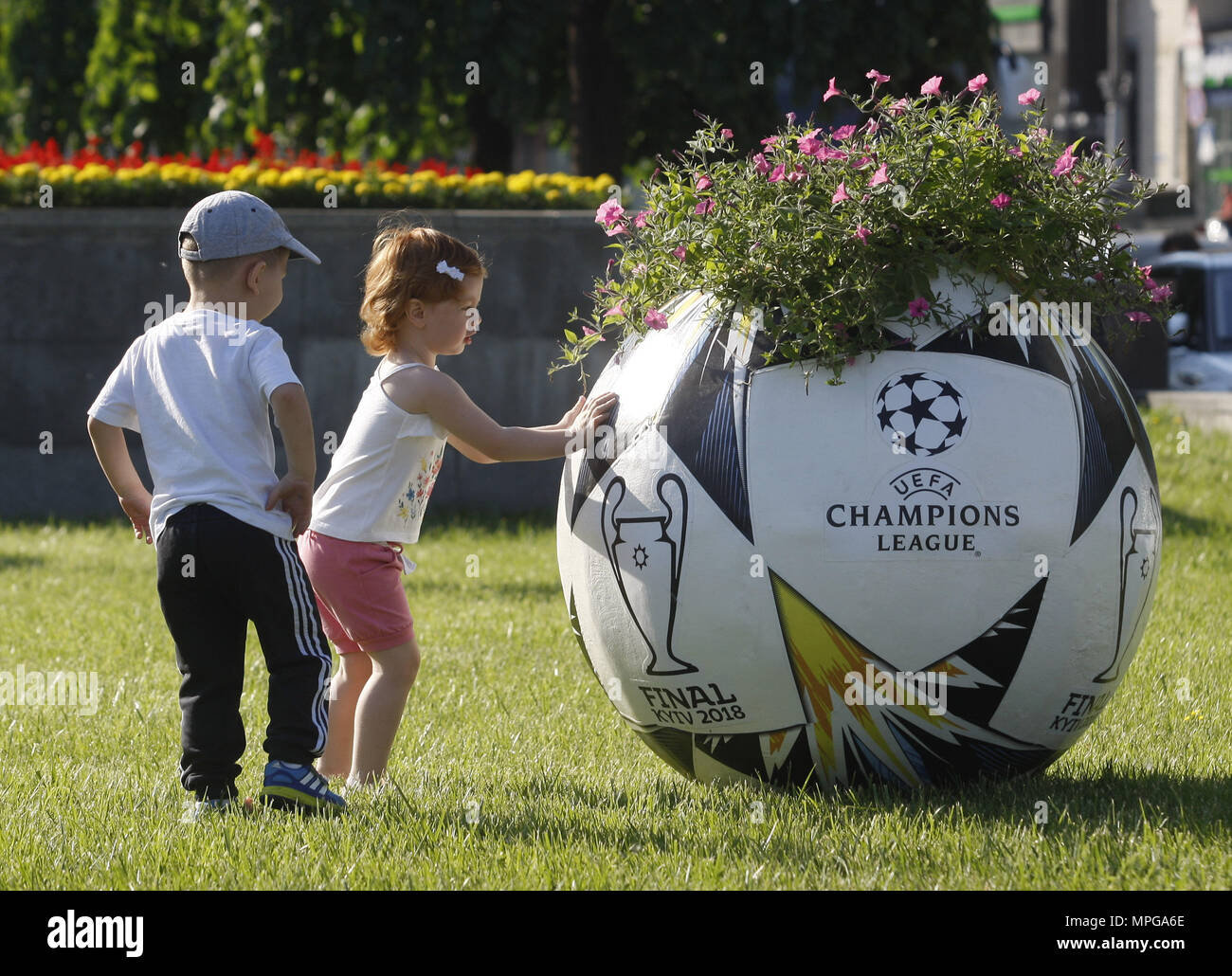Real madrid stadium children hi-res stock photography and images - Alamy