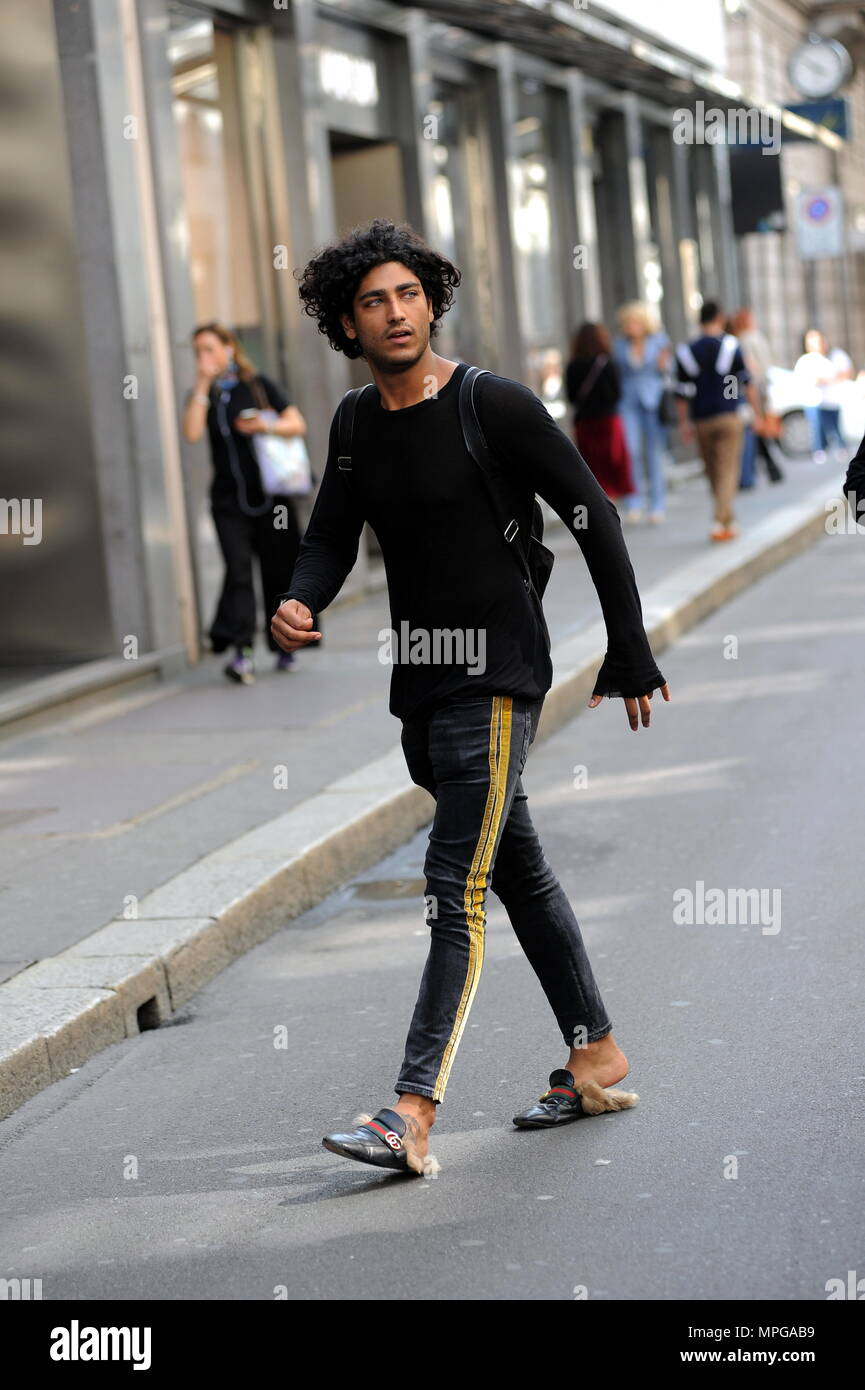 Milan, Akash Kumar walking downtown with friends Akash Kumar, 26-year ...