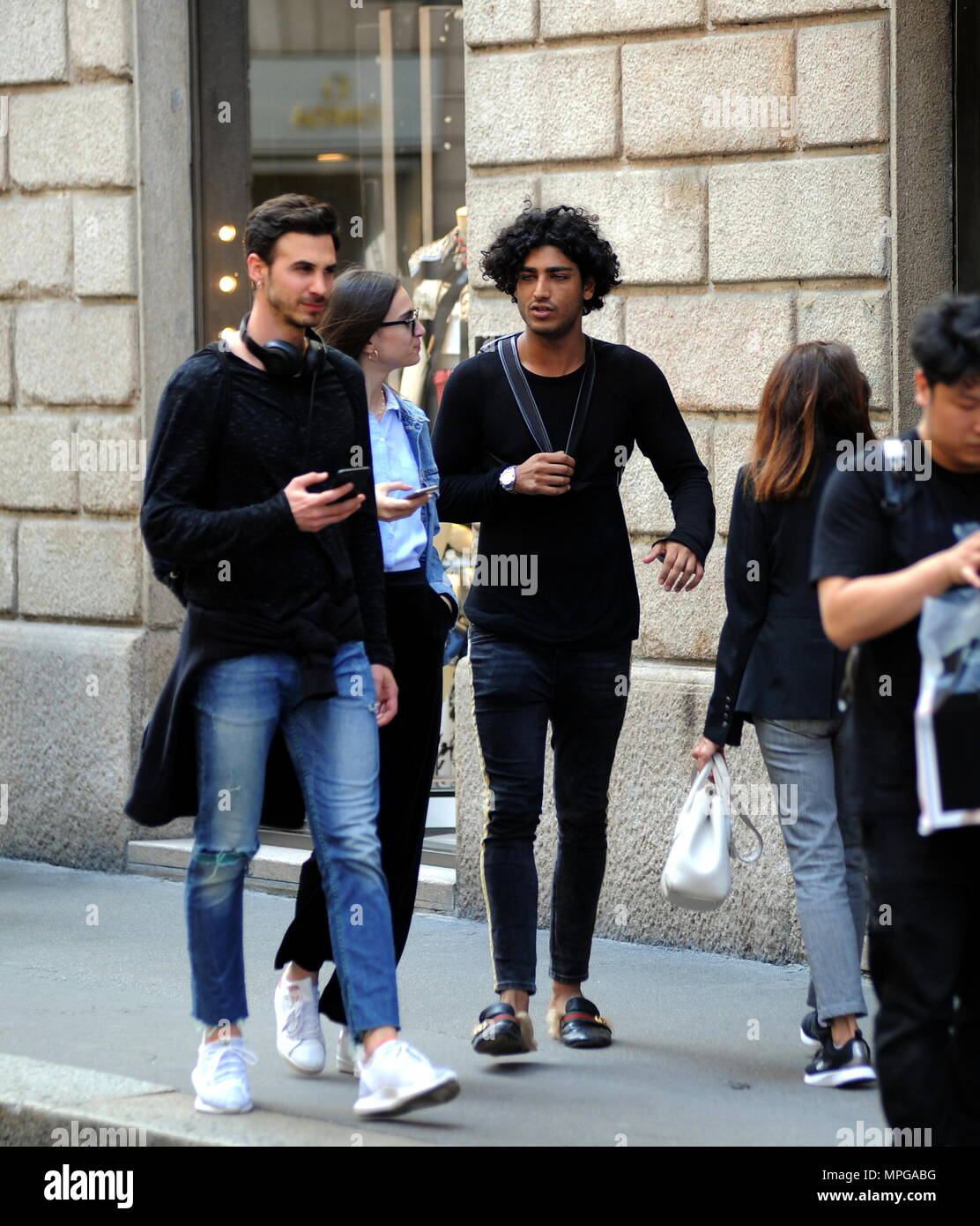 Milan, Akash Kumar walking downtown with friends Akash Kumar, 26-year ...