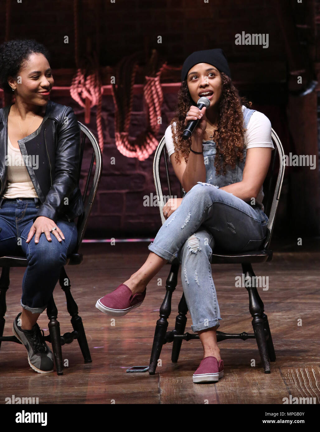 Erin Clemons and Sasha Hollinger during the an eduHAM Q & A panel with ...
