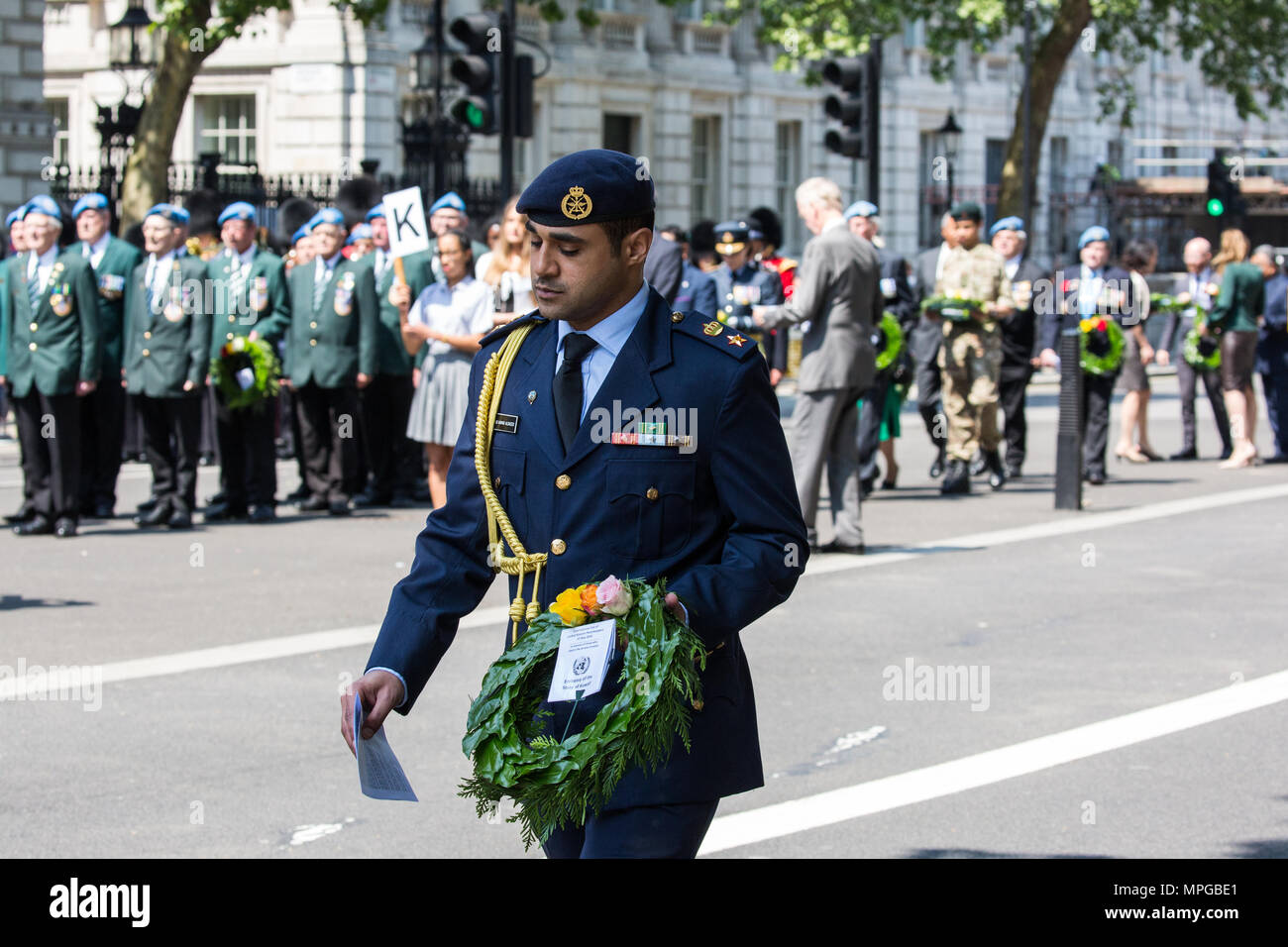 Memorial ceremony in remembrance of peacekeepers hi-res stock ...
