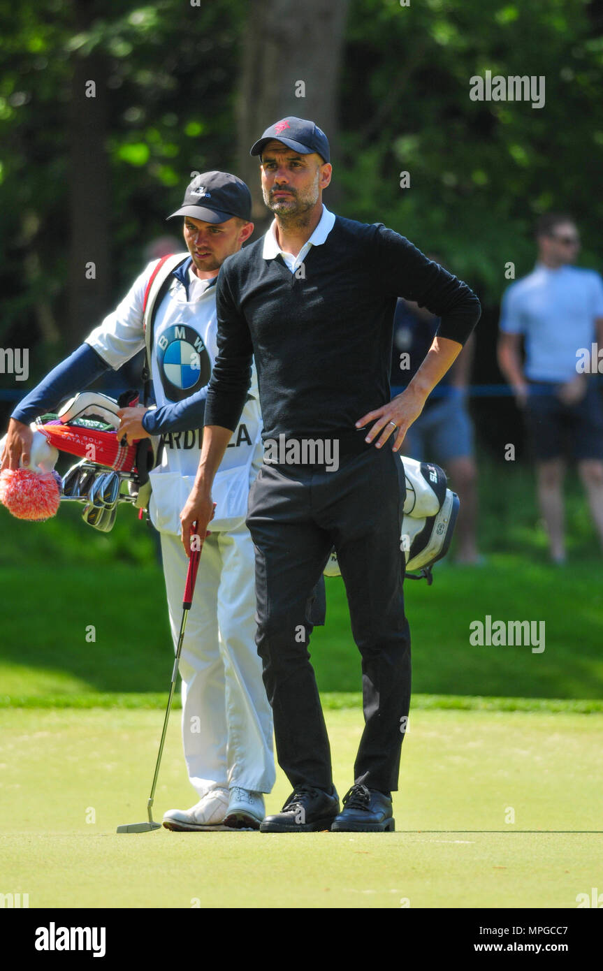 Pep Guardiola playing golf Stock Photo - Alamy