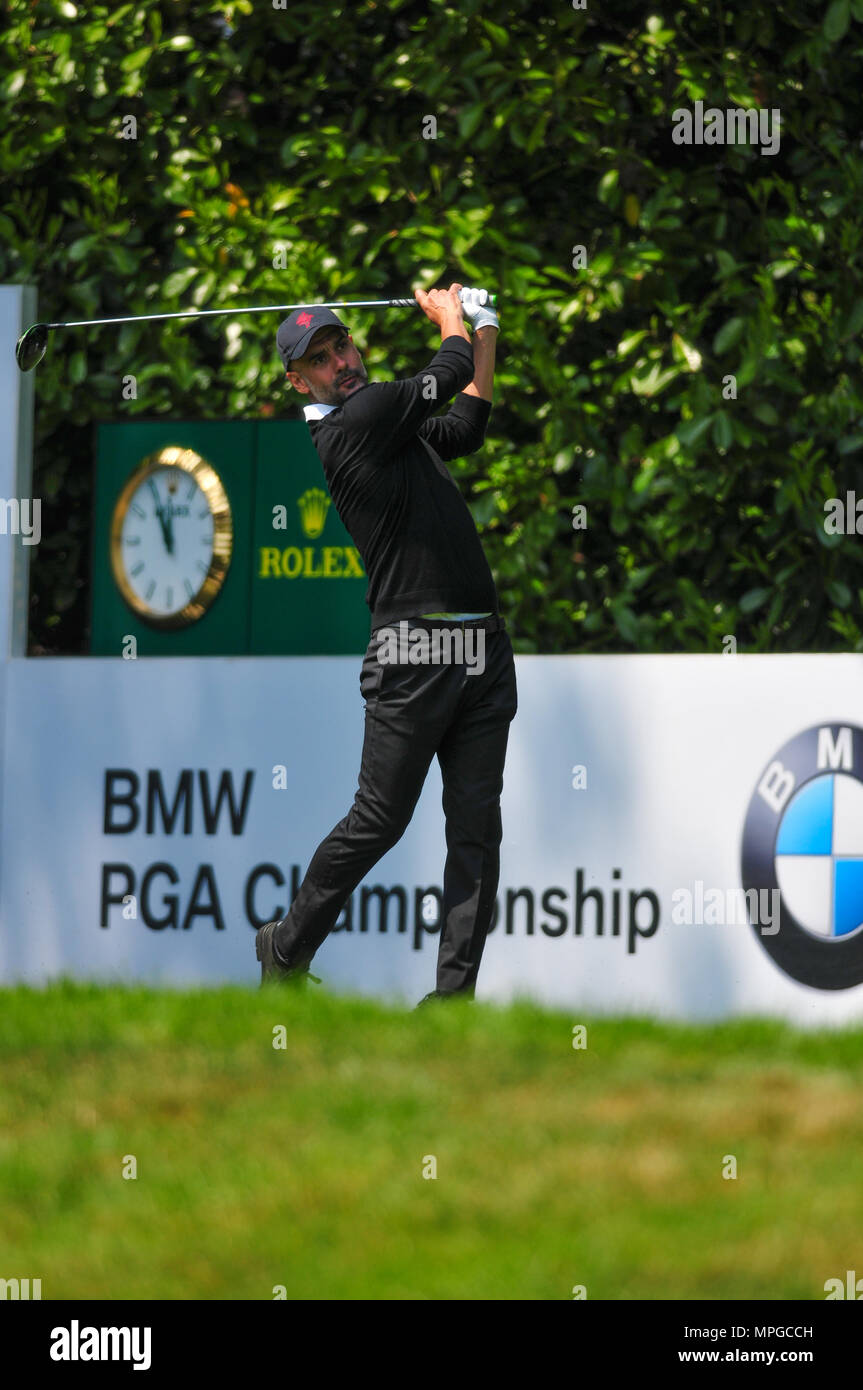 Pep Guardiola playing golf Stock Photo - Alamy