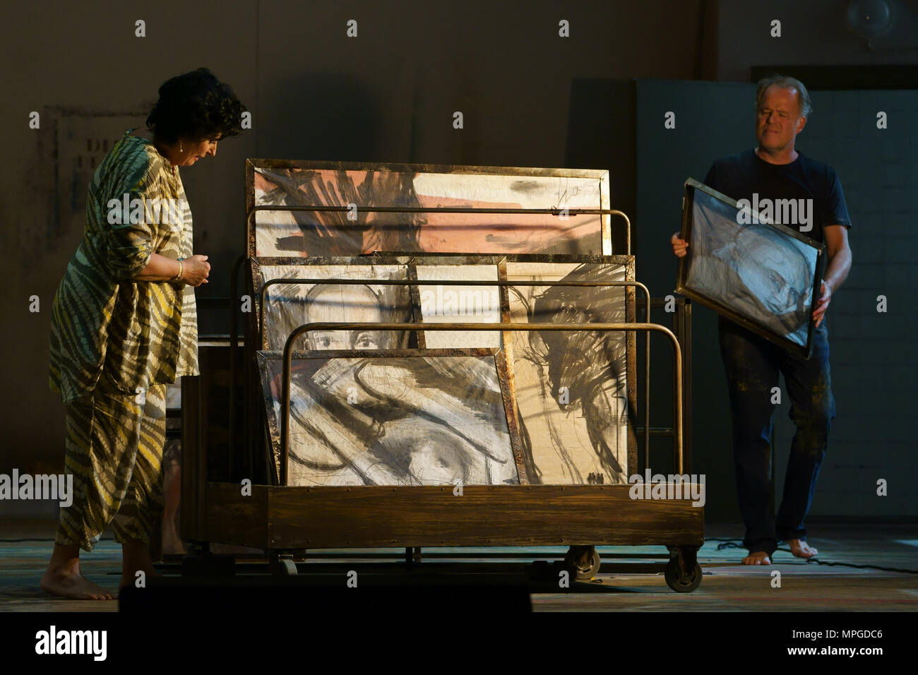 Budapest, Hungary. 23rd May, 2018. Singers of Hungarian State Opera ...