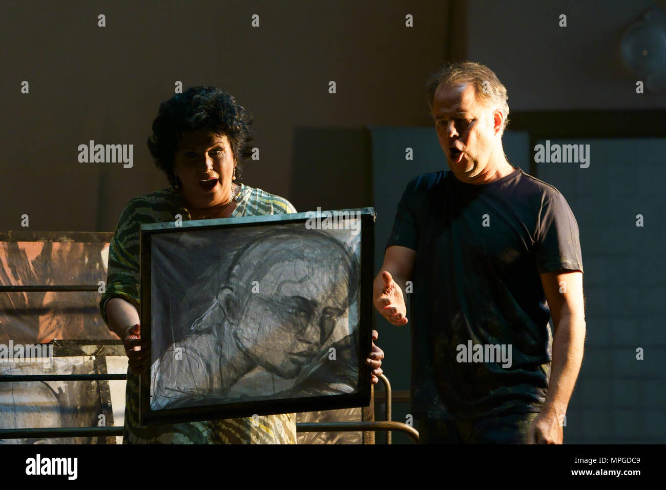Budapest, Hungary. 23rd May, 2018. Singers of Hungarian State Opera ...