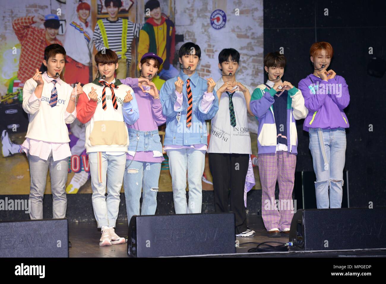 Seoul, Korea. 23rd May, 2018. TST promote for their new single LOVE ...