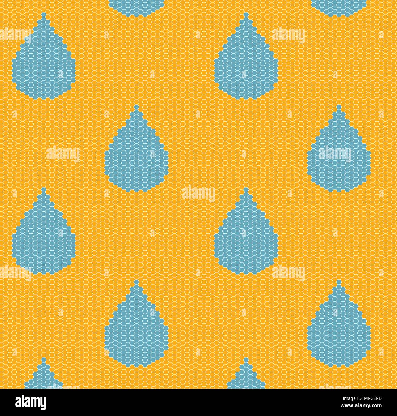 Water drop pattern vector. Tile background. Raindrop geometric texture ...