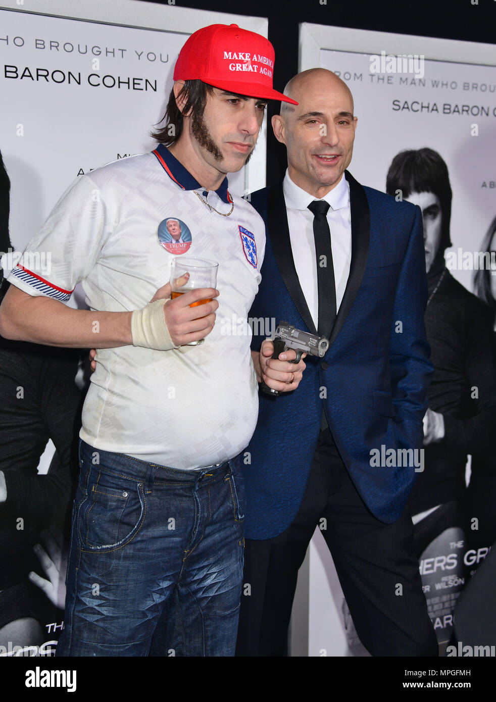 Sacha Baron Cohen and Mark Strong 059 arriving the Brothers Grimsby ...