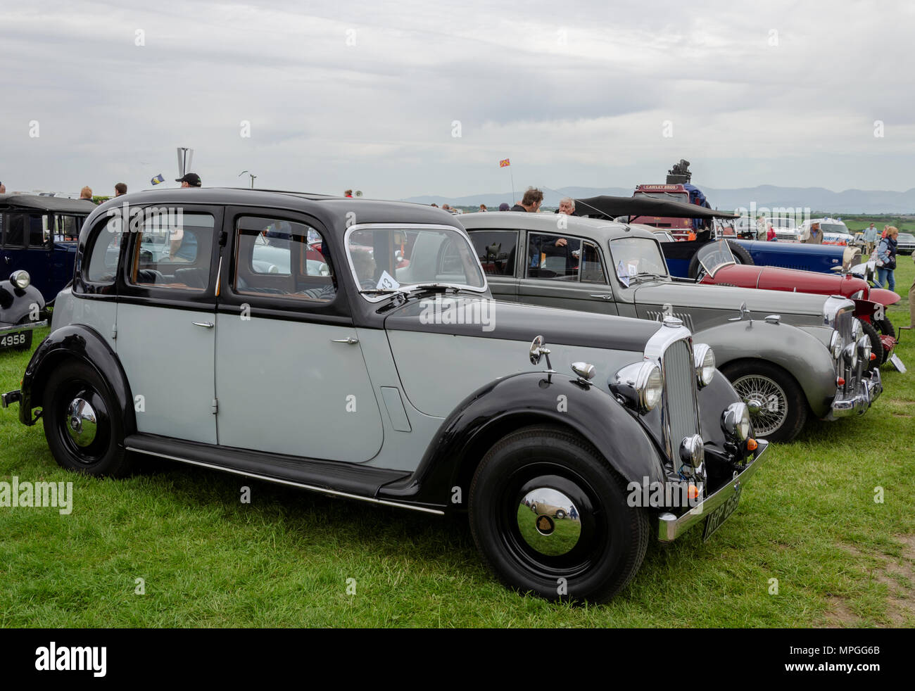 Anglesey, UK: Feb 20, 2018: A selection of 1930s classic cars on show ...