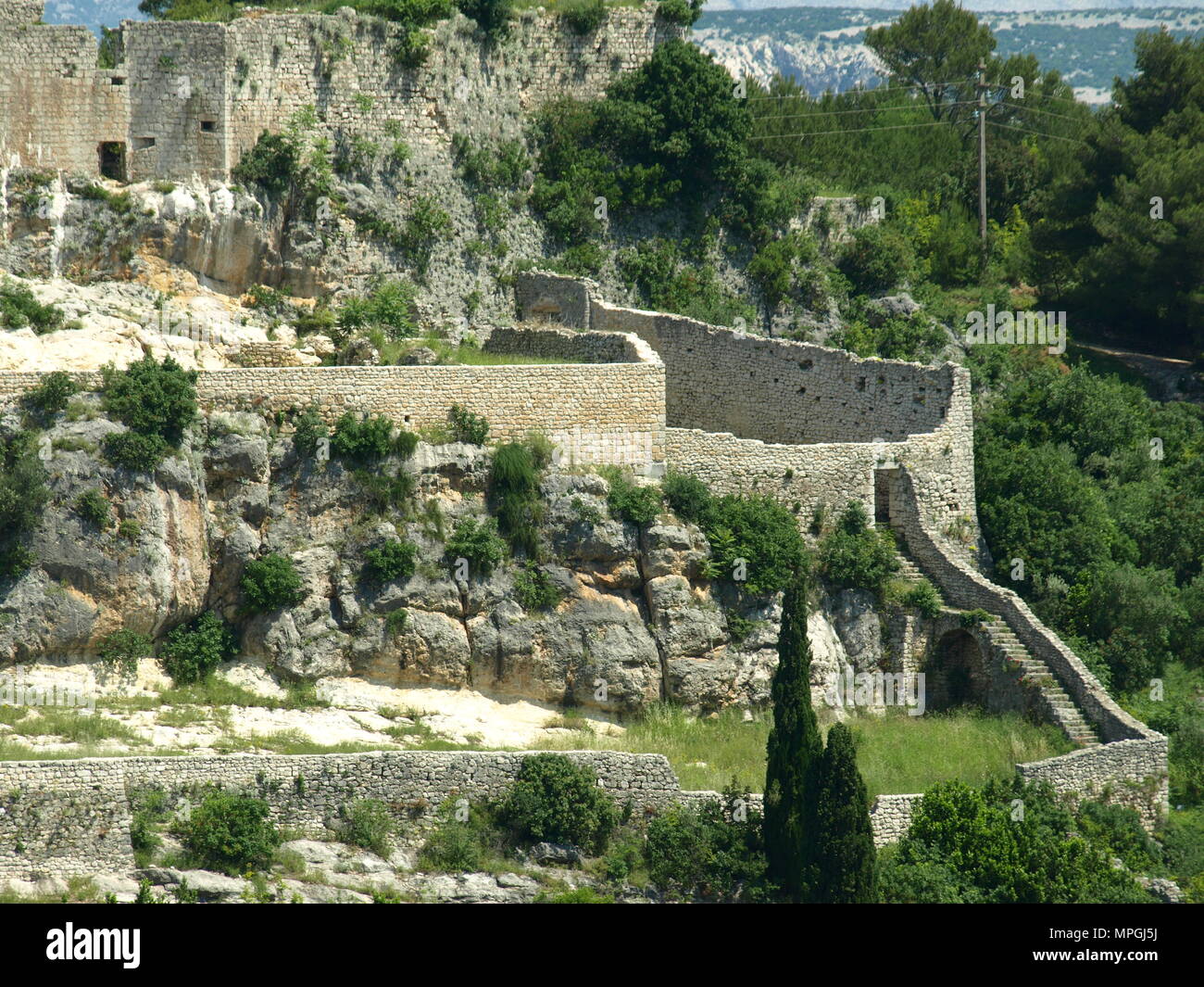 stone and history novigrad croatia obrovac Stock Photo - Alamy