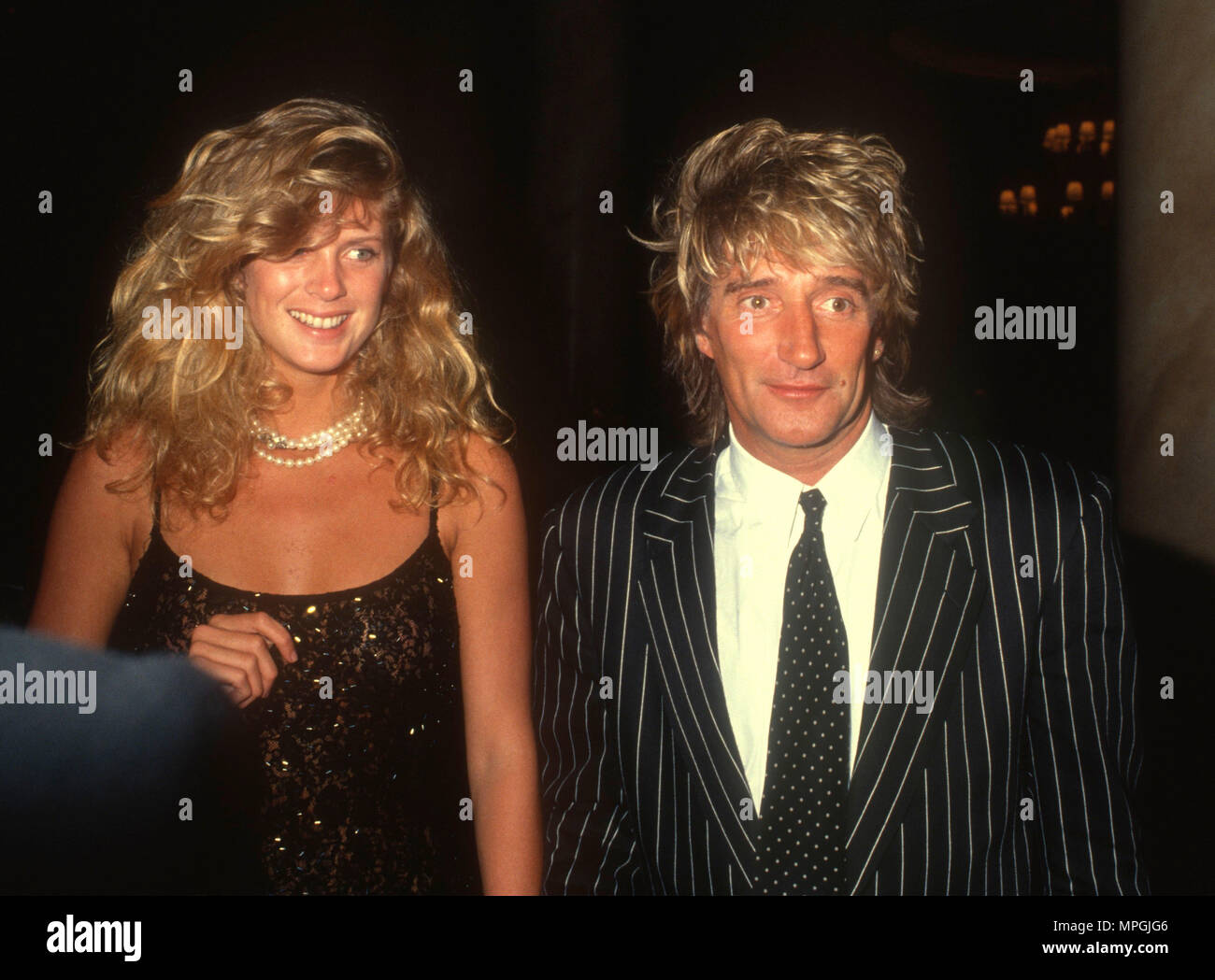 LOS ANGELES, CA - FEBRUARY 13: (L-R) Model Rachel Hunter and husband ...