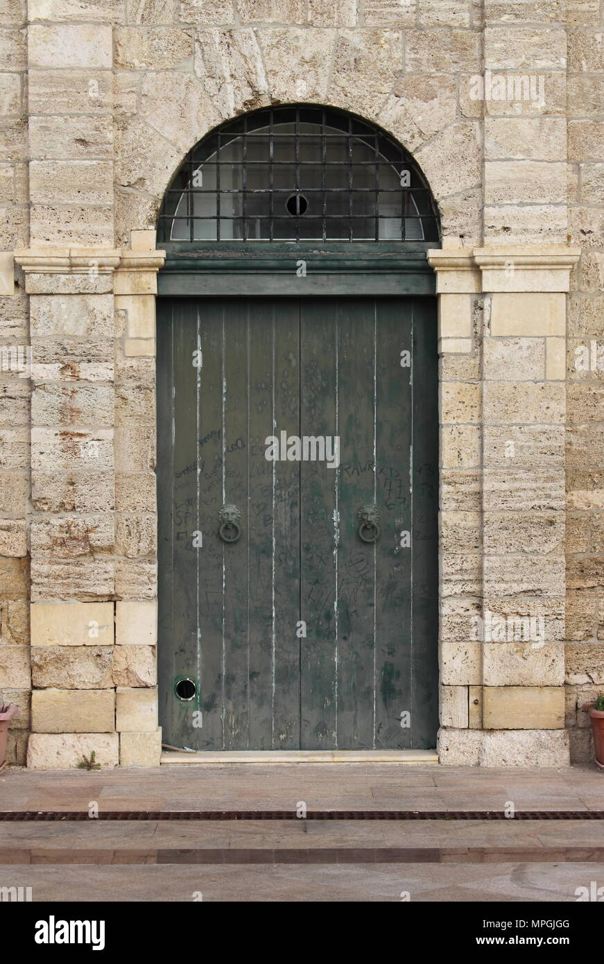 Medieval front door in Valletta, Malta Stock Photo - Alamy