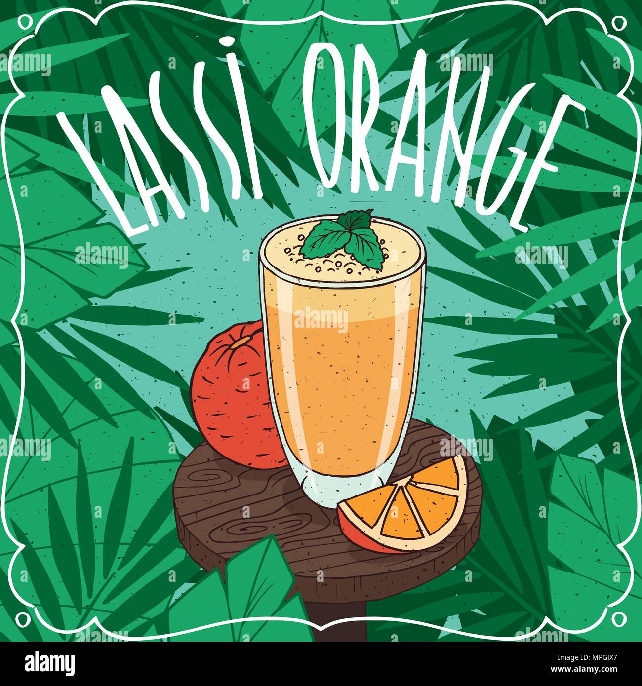 Glass fresh food drink orange juice fruit beverage Stock Vector Images ...