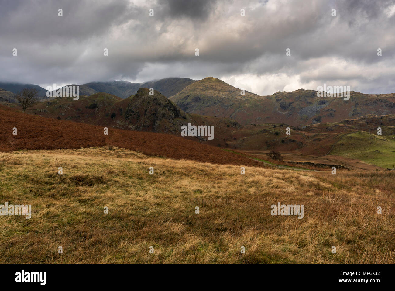 The Bell and Coniston Fells from the Walna Scar Road in the Lake ...