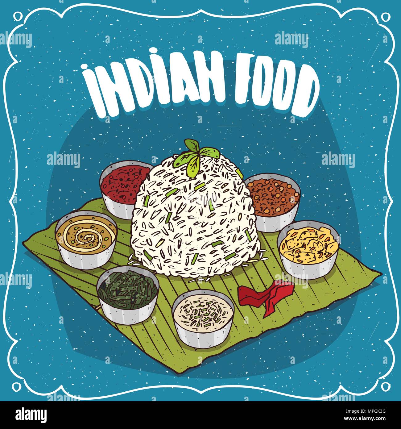 Thali dish Stock Vector Images - Alamy