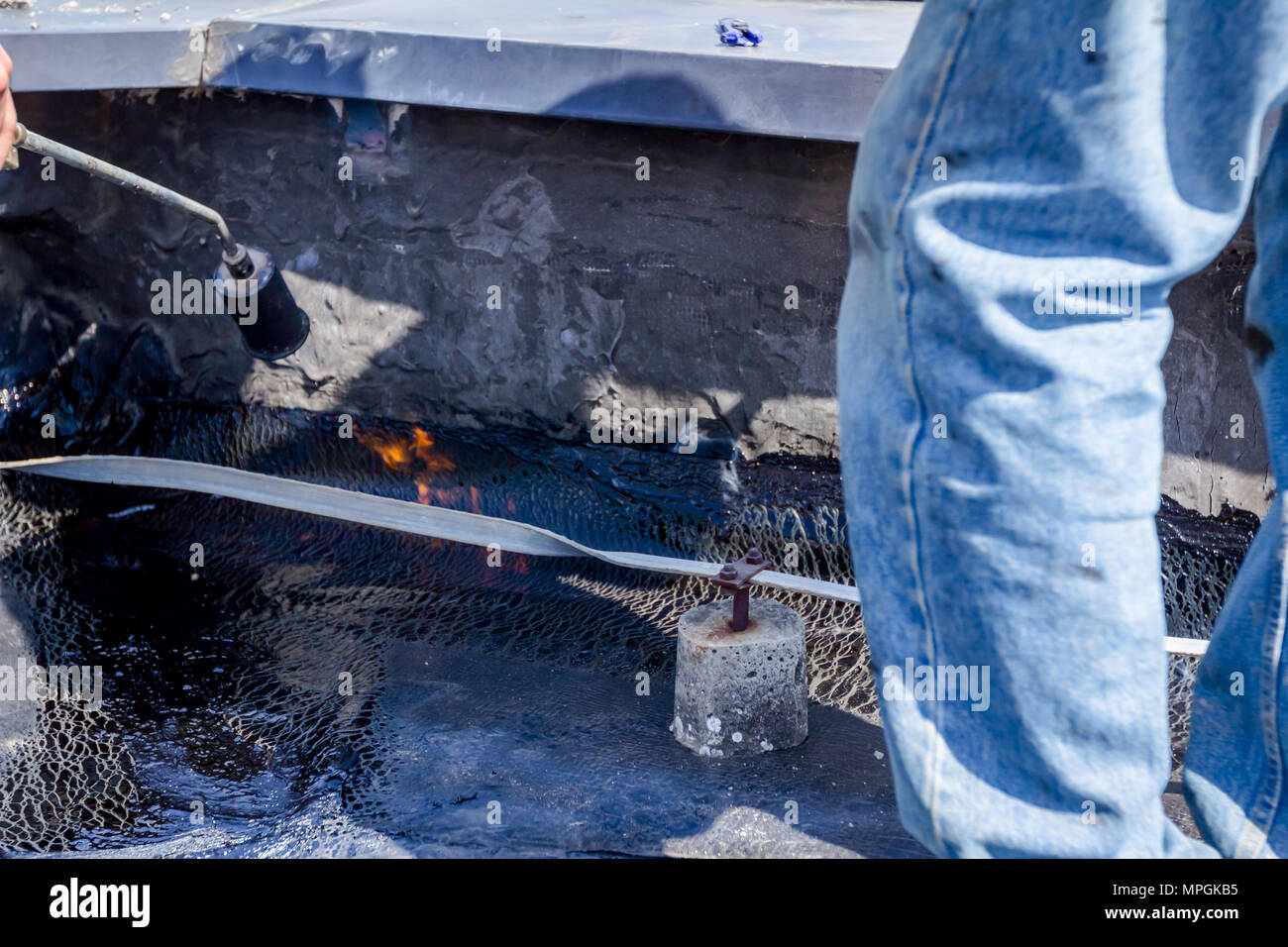 Bitumen burner hi-res stock photography and images - Alamy