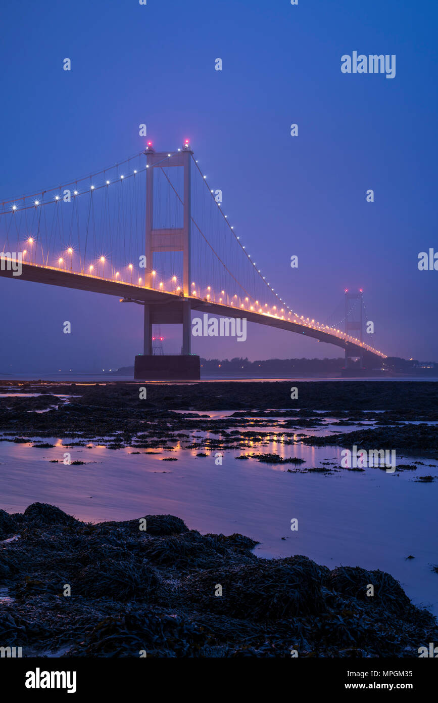 Bridge Over River Severn Between England And Wales Stock Photos ...