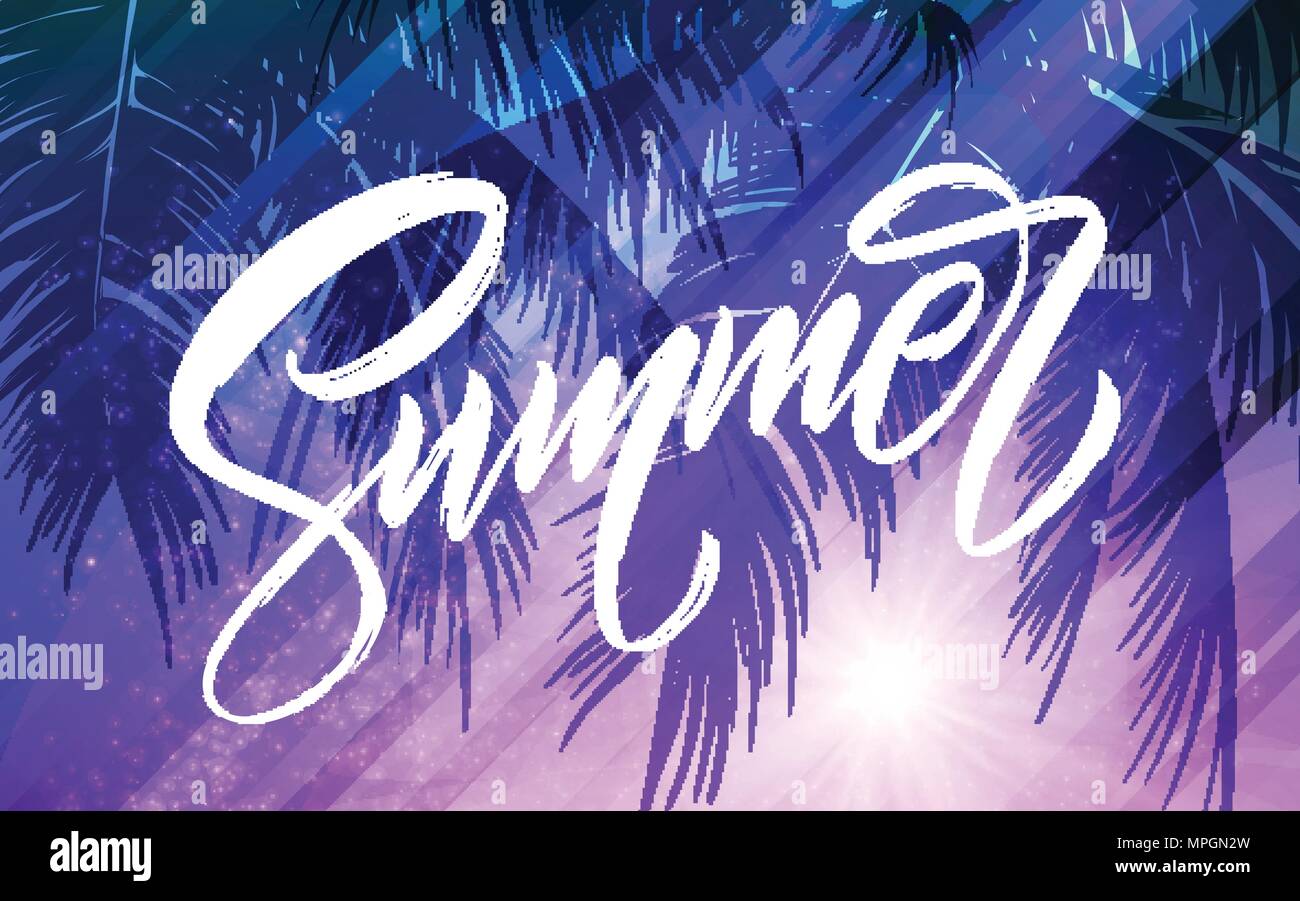 Sky sea beach background Stock Vector Images - Alamy