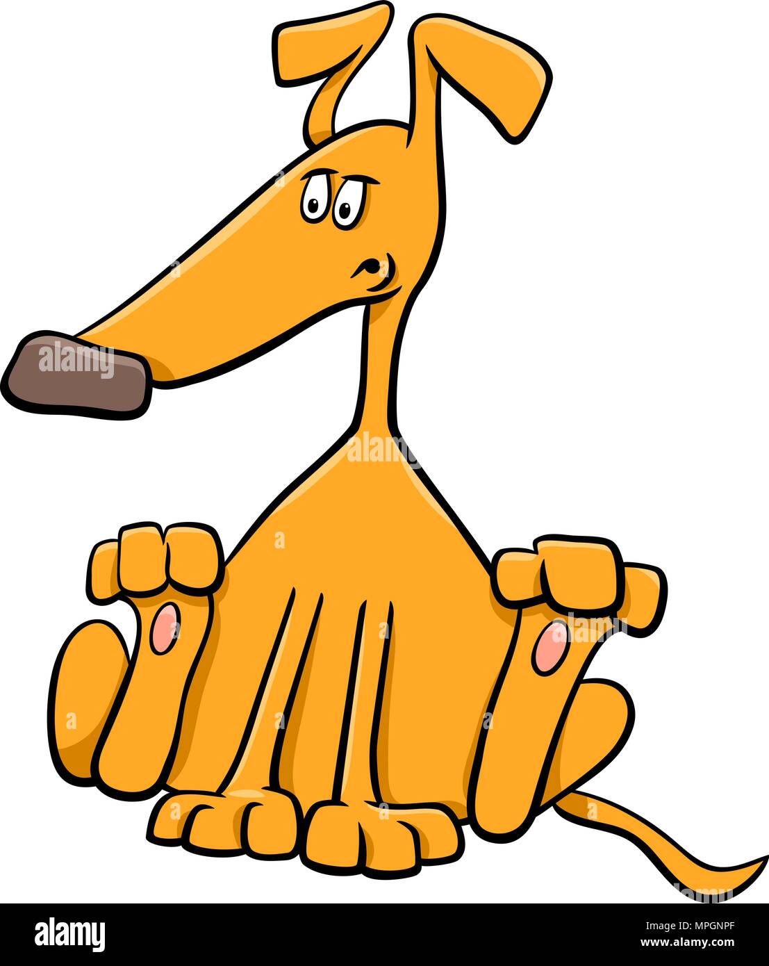 Cartoon illustration funny disgusted dog hi-res stock photography and ...
