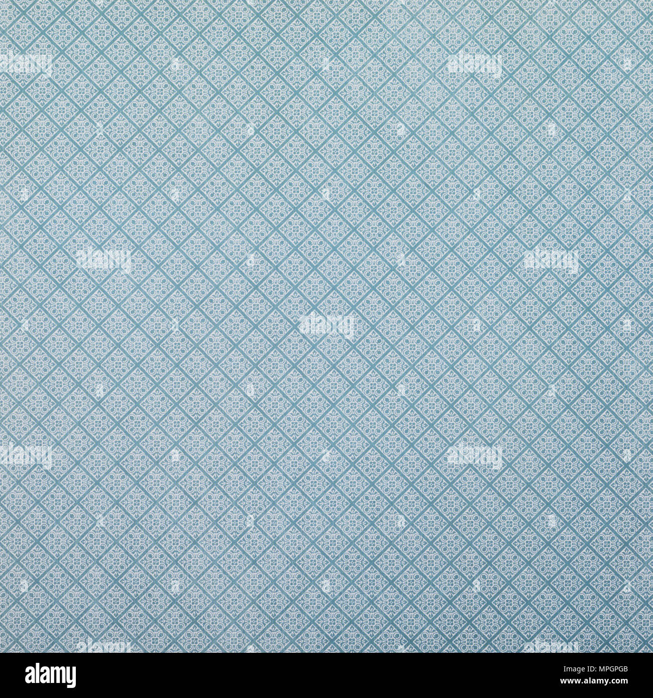 blue wrapper design with white lozenges pattern Stock Photo - Alamy