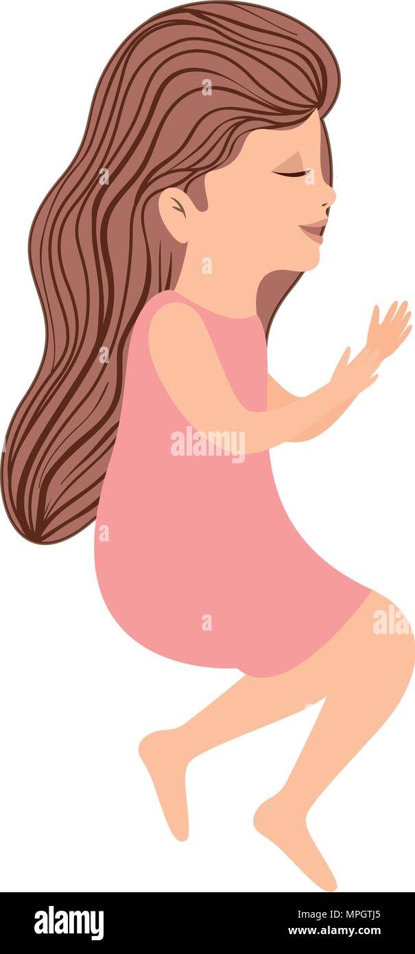 cute little girl avatar character Stock Vector Image & Art - Alamy